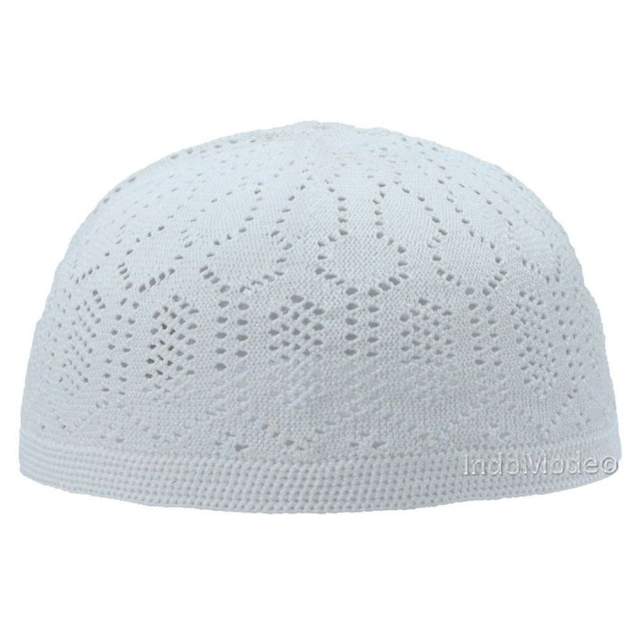 Men's Cotton Prayer Cap Made By Turkey Berra Traditional Turkish Mens ...