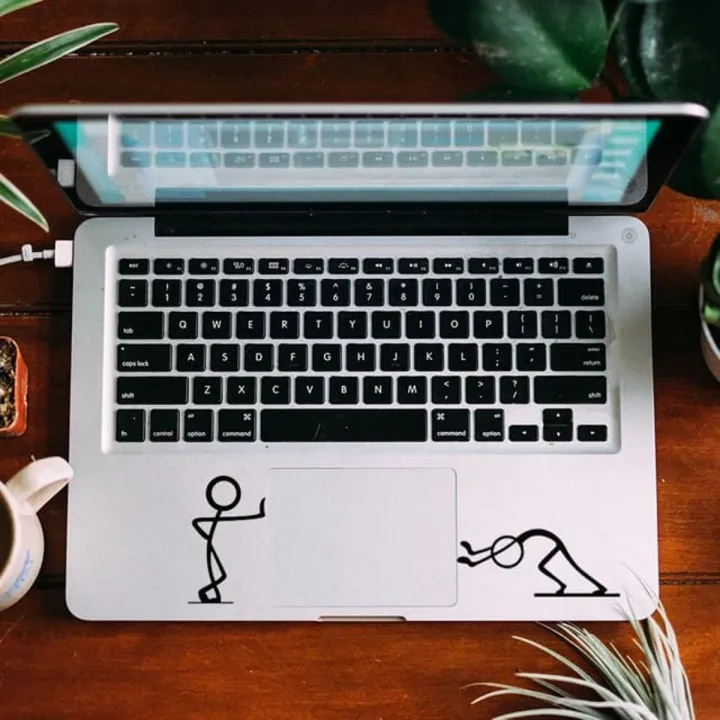 Push and Stand Matchman Decal Skin for Macbook Trackpad Vinyl Sticker ...