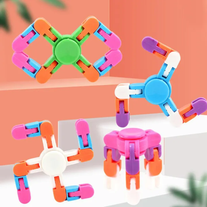 Puzzle Chain Fidget Toys Desktop Stress Relief Toy Intelligence Chain ...
