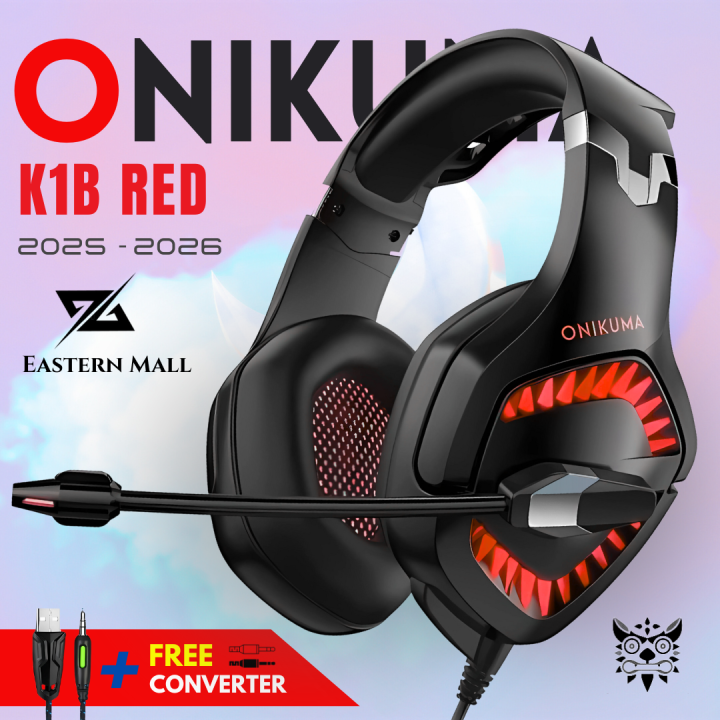 K1B PRO Onikuma RGB Gaming Headset with Mic, RGB Light | Surround 7.1 ...