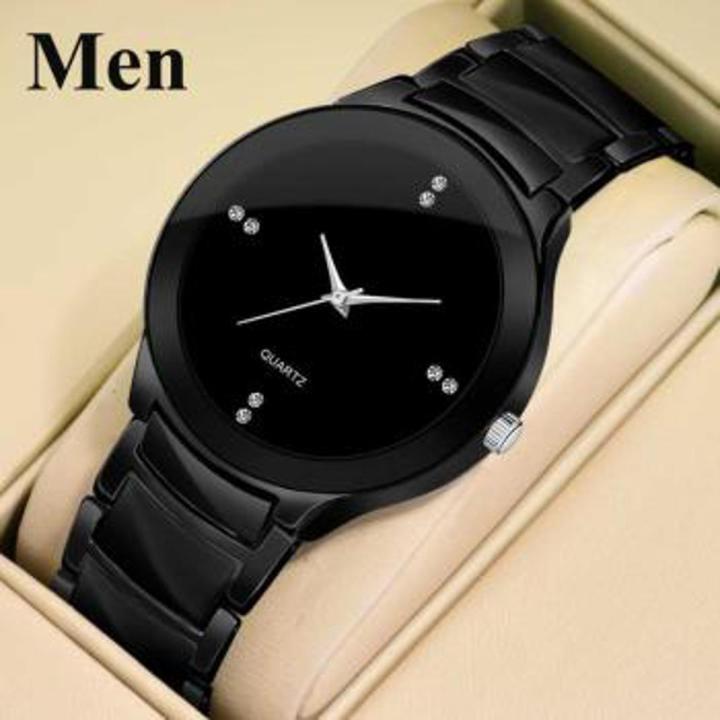 Stylish Handsome Black Chain Watch | Daraz.pk