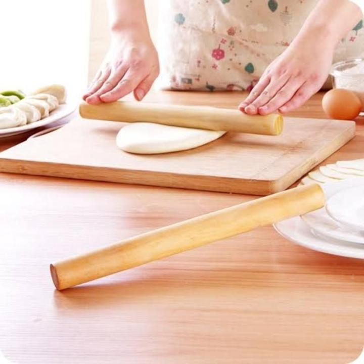 Solid Wood Rolling Stick Rolling Pin – Wooden Dough Roller | Daraz.pk