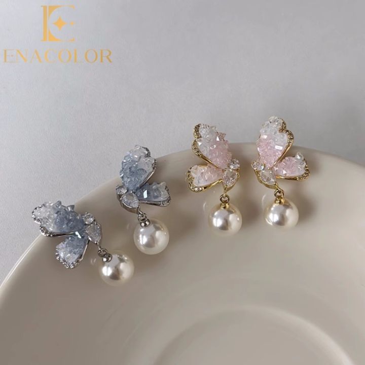 【Innovative designs】Exquiite Zircon Crytal Butterfly Drop for Women In ...