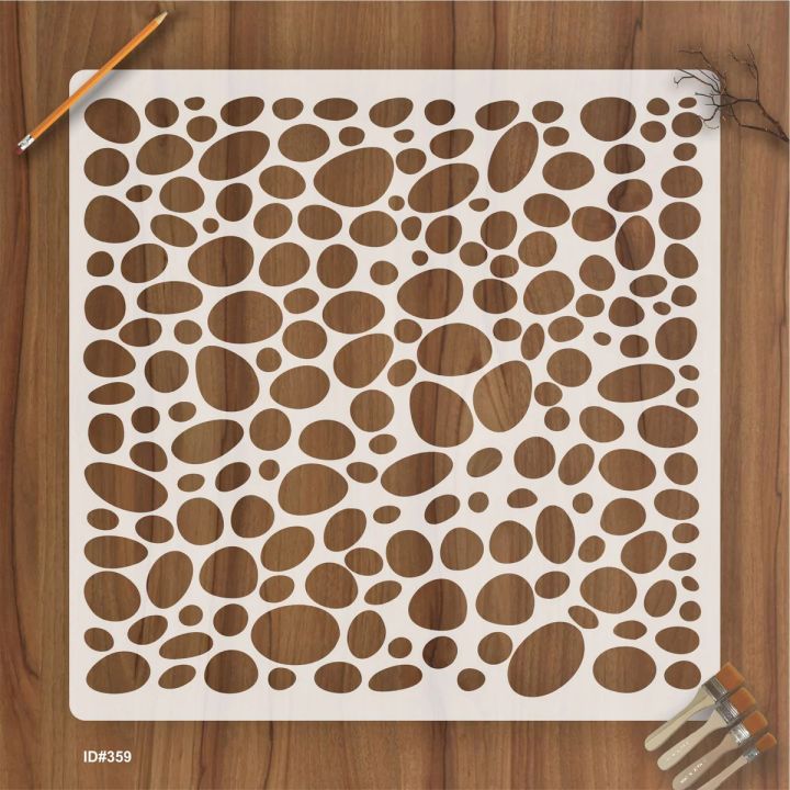Stone Repeat Pattern Stencil Reusable Stencil For Canvas And Wall ...