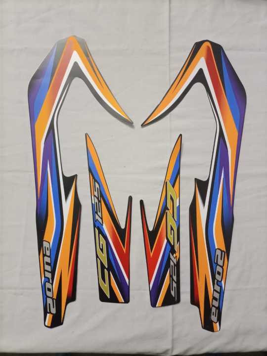 Tanki Tapa Sticker 2018 Model Honda 125 ( COMPLETE SET ) | Daraz.pk