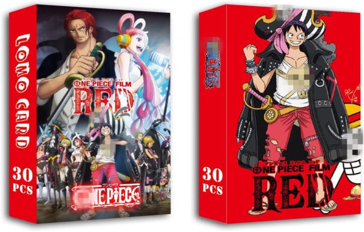 One Piece Red Lomo Cards Pack of 30 | K Anime Photocard Collection ...