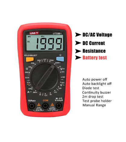 UNI-T UT33A UT33B UT33C UT33D Plus Pocket Multimeter Digital Ammeter ...