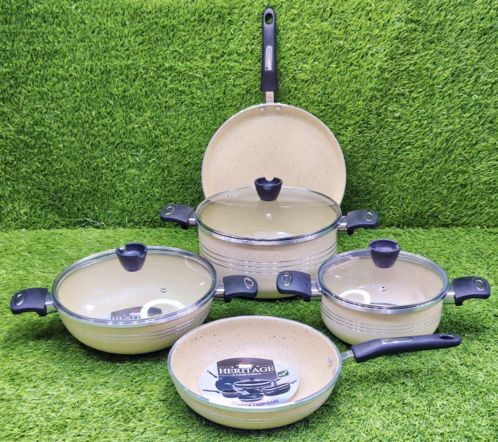 Non Stick Cookware Set | 17 Pieces Non Stick Cookware Set | Daraz.pk