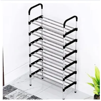 4/5/6/7/8 Layer Stainless Steel Layer Shoe Rack | Daraz.pk