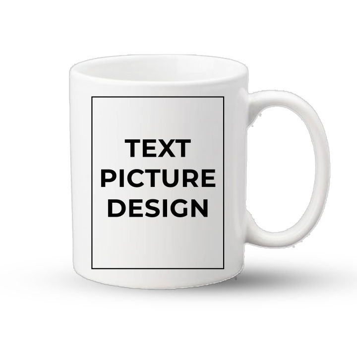 Customized Mug Print Your Pic Name Design on Mug 11oz | Daraz.pk