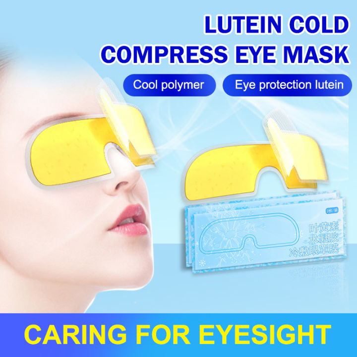 Gel Ice Cool Eye Mask Cold Pack Warm Heat Soothing Tired Eyes Headache ...