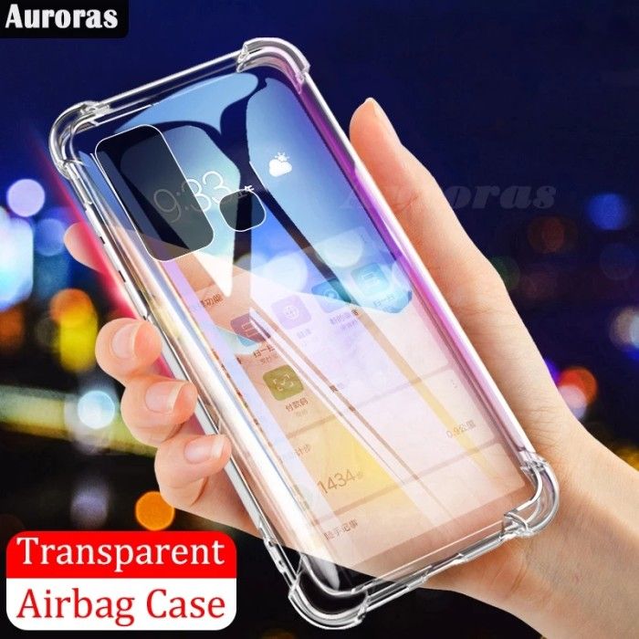 Infinix Hot 9 Play Anti Shock Drop Resistance Transparent TPU Case Soft ...