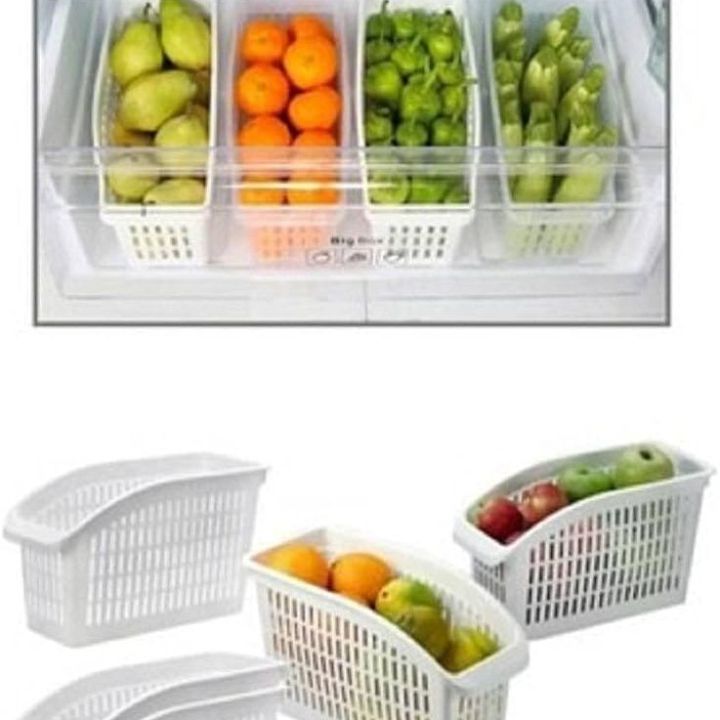 Fridge Organizer Fresh Spacer Layer Storage Rack Fruit Basket ...