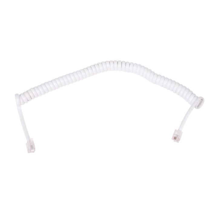 Coiled Cable-1 x Telephone Cable-White | Daraz.pk
