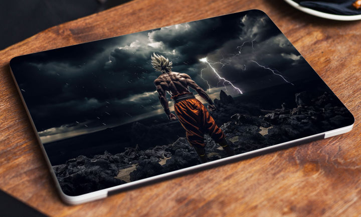 Super Saiyan Goku Laptop Back Vinyl Skin Sticker 13 13.3 14.6 15 15.4 ...