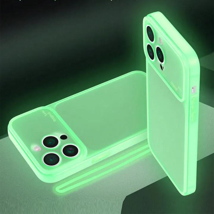 Night Light Luminous Clear Silicone Large Window Phone Case For Samsung ...