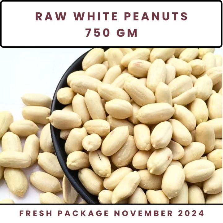 White Kachi Moong Phali - 750 gm - Raw White Peanuts | Daraz.pk