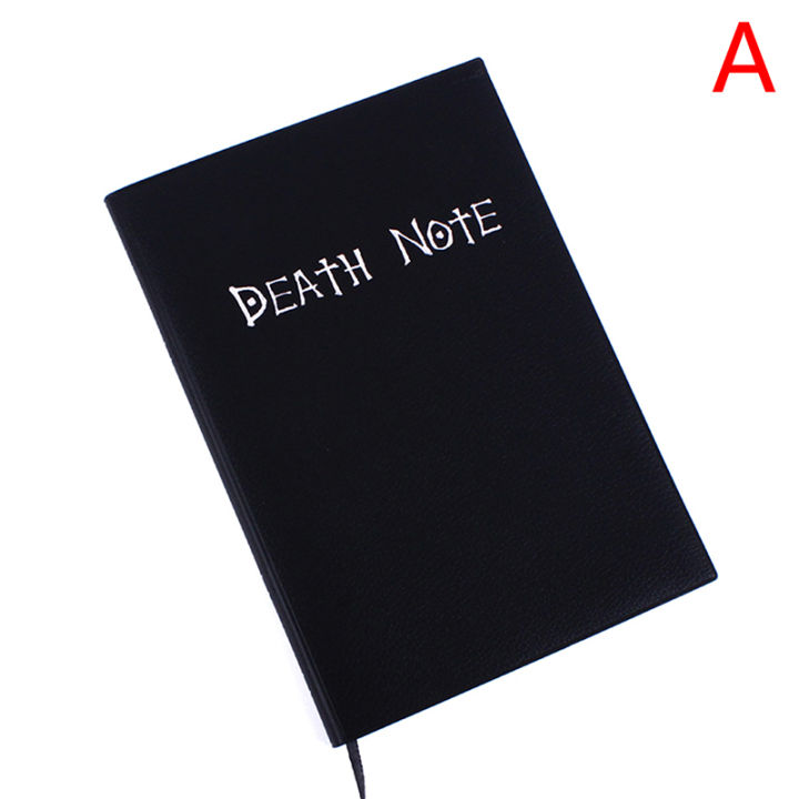 Anime Death Note Notebook Leather Journal and Necklace Feather Art ...