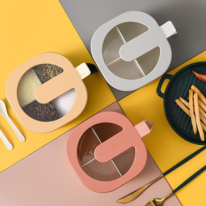 Spice Box Masala Box 4 Portion Spice Jar Spice Rack | Daraz.pk