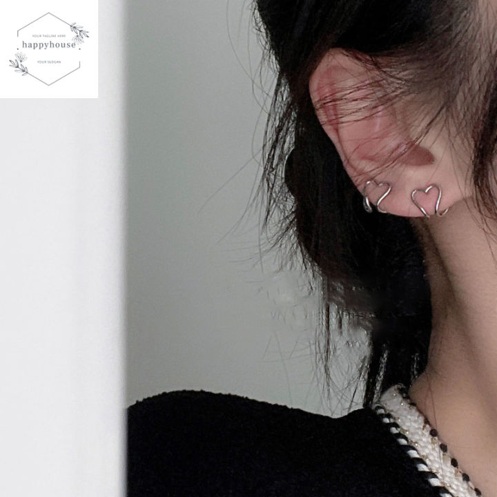 HP 2 Pcs / Love Ear Clip Women Personality Creative Fashion Accessories ...