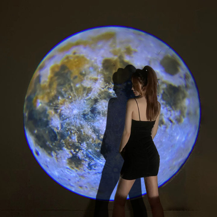 Fantasy Moon Wall Projection Lamp Galaxy Background Projector Night ...