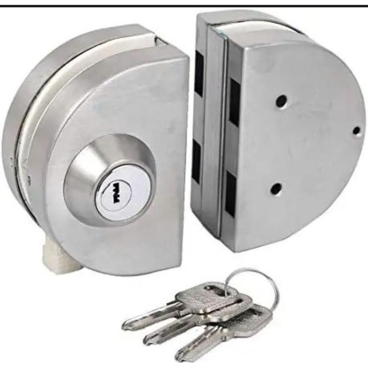 D Lock Glass Door Lock Swing Push Sliding Door Lock with Keys Double ...