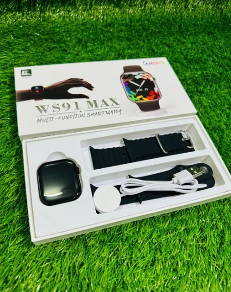 WS91 Max Multi Function Smart Watch - Amoled Display - Pinch Your Hand to Answer The Phone ...