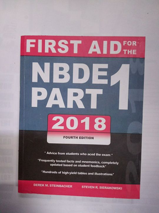 FIRST AID NBDE PART 1 4TH EDITION BY DEREK M. STEINBACHER | Daraz.pk
