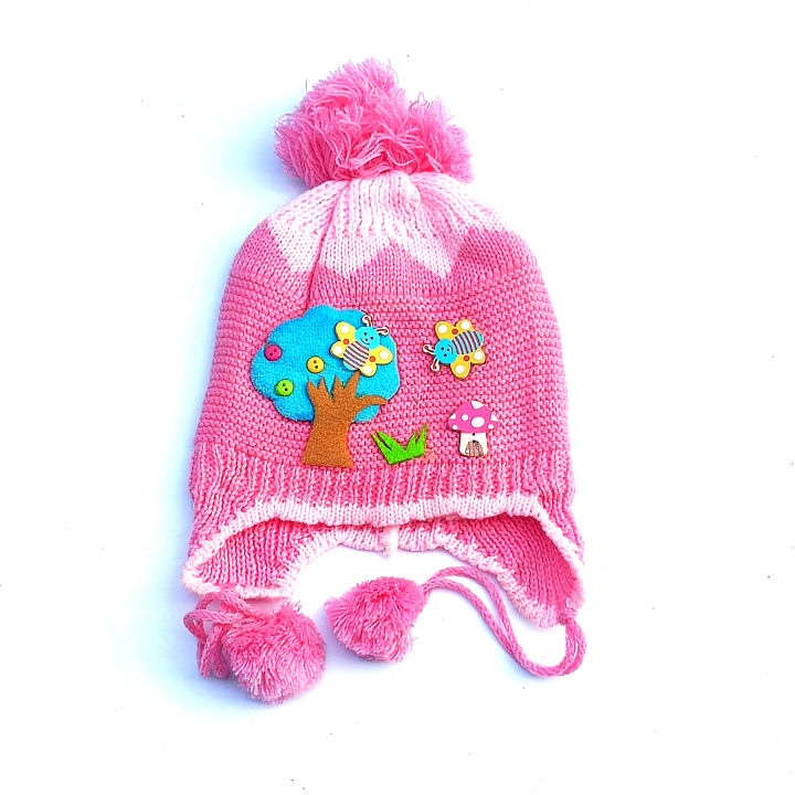 Warm Thermal Cap Topi for Kids with Wool Fleece Inner Kids | Daraz.pk