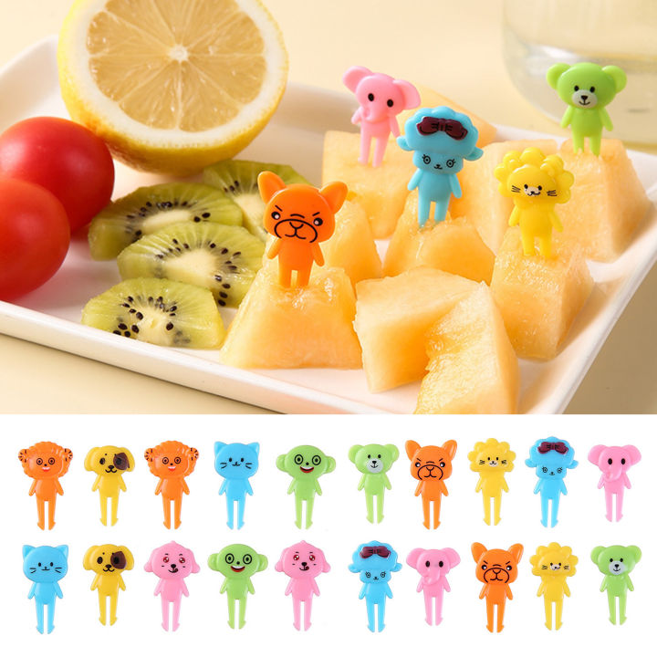 Food Pick Non-breakable Cute Cartoon Animal Shape Bento Stick | Daraz.pk