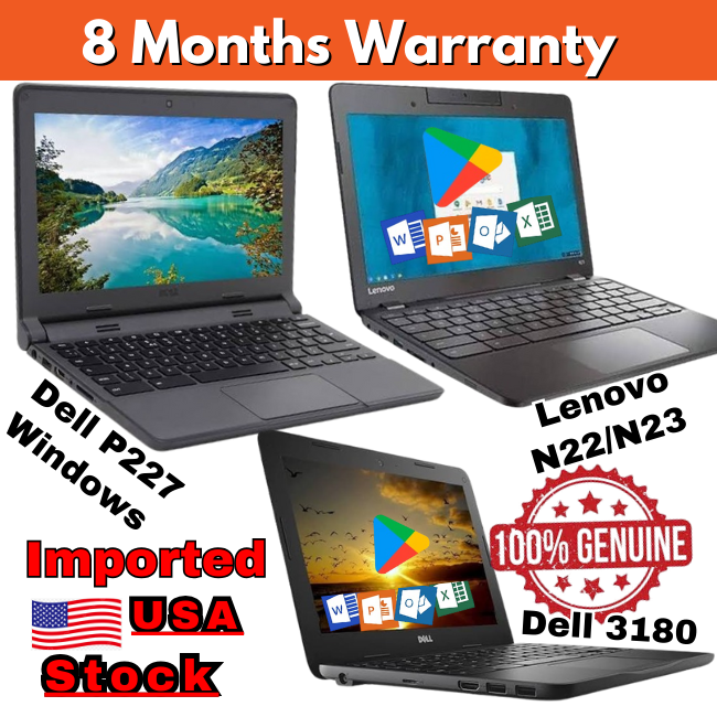 Lenovo 300E Touch (32GB SSD), N23 (16GB Storage) & Dell 3180, P227 ...
