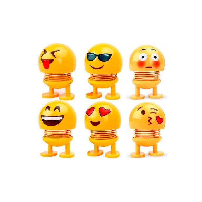 Car Emoji Bobblehead - Shaking Head Toy | Funny Emoji Car Dashboard Toy ...