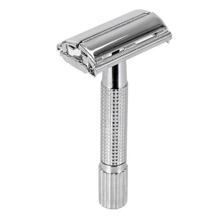 Double Sided Safety Razor Butterfly Open Design with 20 FREE Blades ...