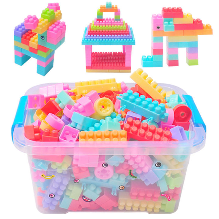 Children's Large Granular Building Blocks Plastic Toys 3-6 Years Old ...