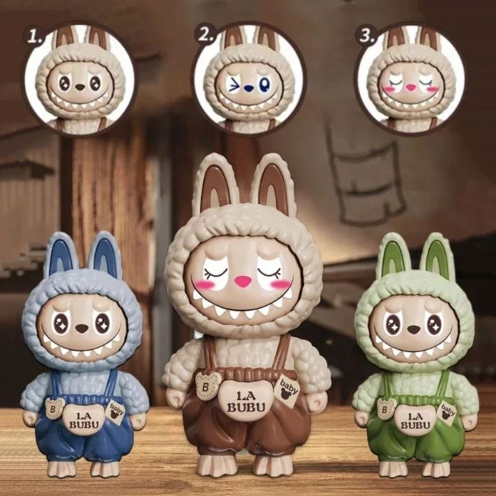 New Press Design Labubu Face Changing Doll Toy Mini Cute Style Labubu ...