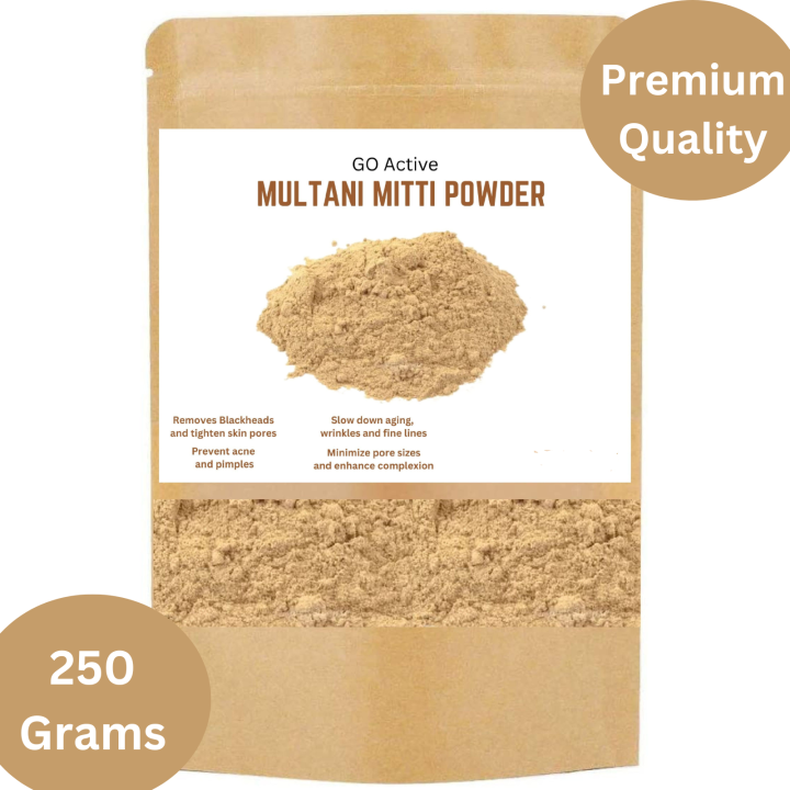 250 Grams Multani Mitti Powder | Fuller Earth Mud | Multani Mud | Skin ...