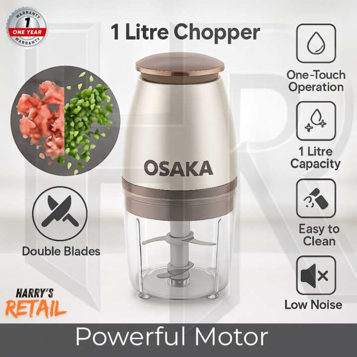 Chopper Machine – Osaka 1 Litre Electric Chopper Machine – Powerful ...