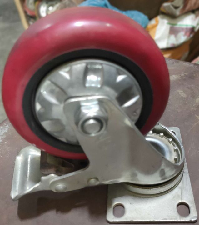 Castor Wheel with Revolving Bracket 4" for Industrial Trolley | Daraz.pk