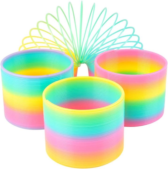 ArtCreativity Coil Springs for Kids, Set of 4, Fidget Toys in Rainbow ...