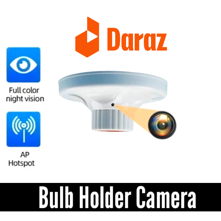 hd cctv bulb spy bulb holder Camera WiFi Wireless Security Protection ...