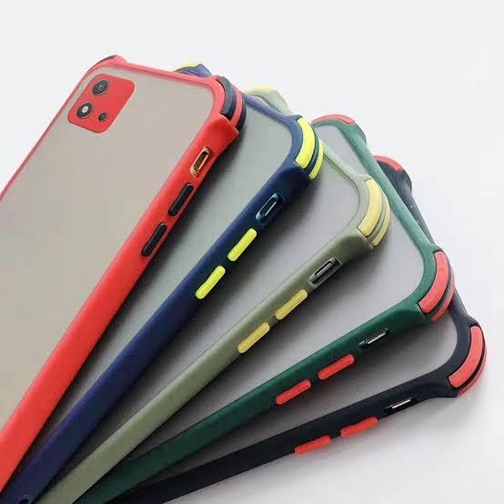 Samsung A20S Matte Antishock Bumper Shockproof matte Case color full ...