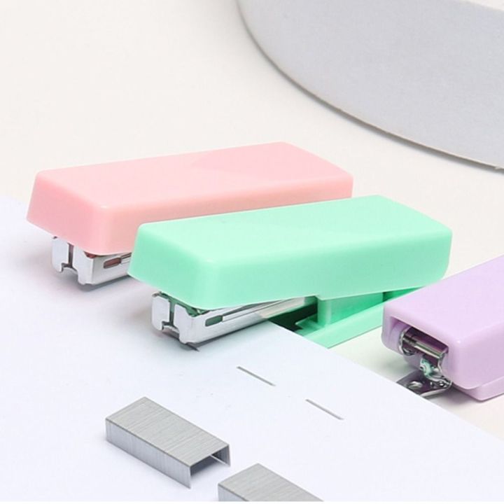 Creative Candy Color Mini Stapler Multifunction Metal Bookbinding ...