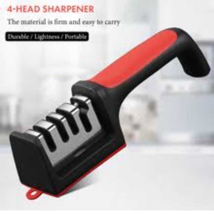 Kitchen Knife Sharpener Adjustable 4 in 1 Manual Knives and Scissor ...