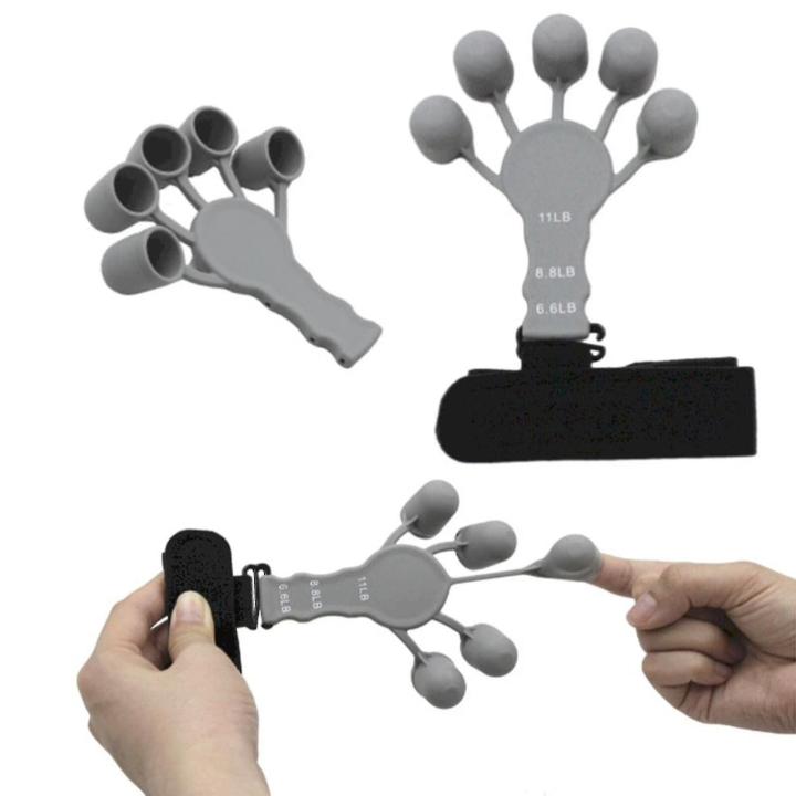 1 Piece Black Finger Gripper - Rubber Hand Gripper Adjustable ...