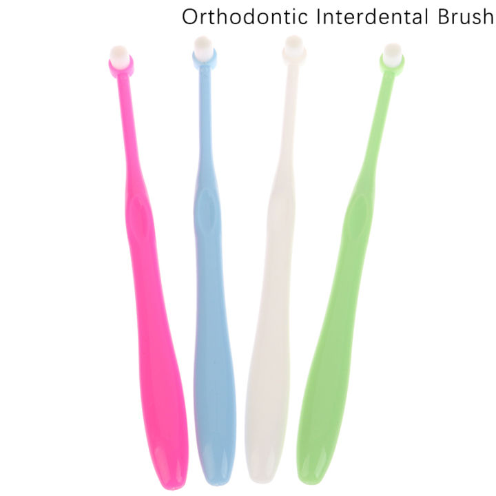 Orthodontic InterBrush Single-Beam Soft Teeth Cleaning Toothbrush Oral ...