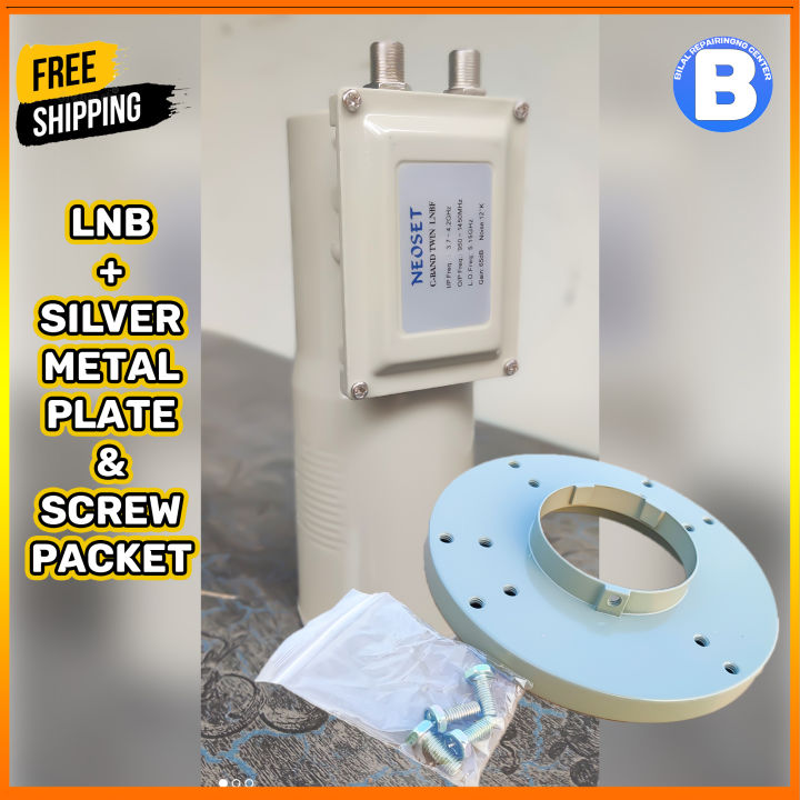 Dual Port C Band Screw LNB With Strong Signal | 2 Pin C Band Peech LNB ...