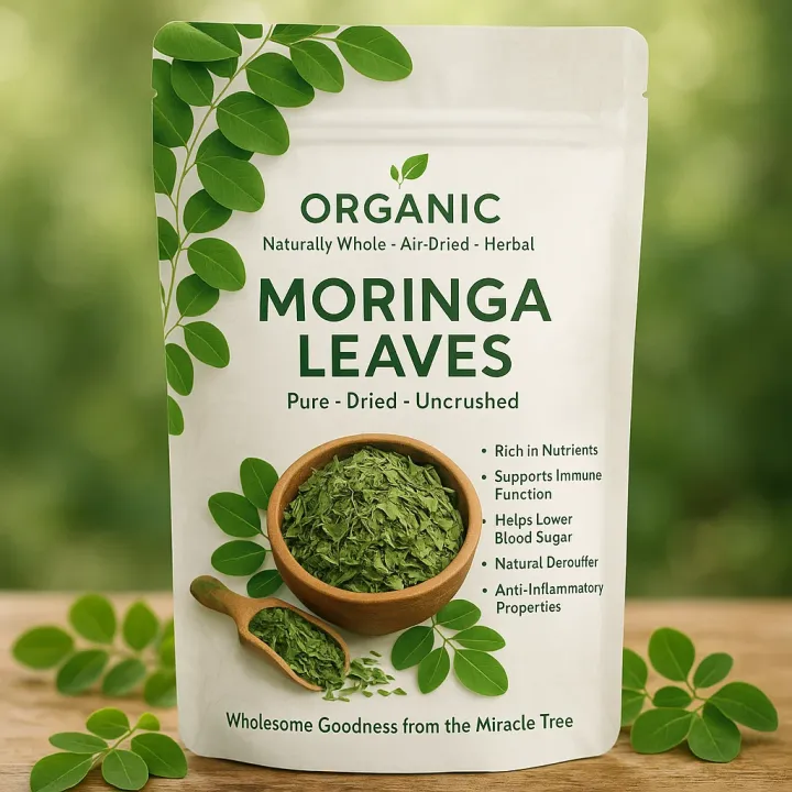 Moringa Leaves 50gram | Organic Moringa Leaves 50gram | Pure Moringa ...