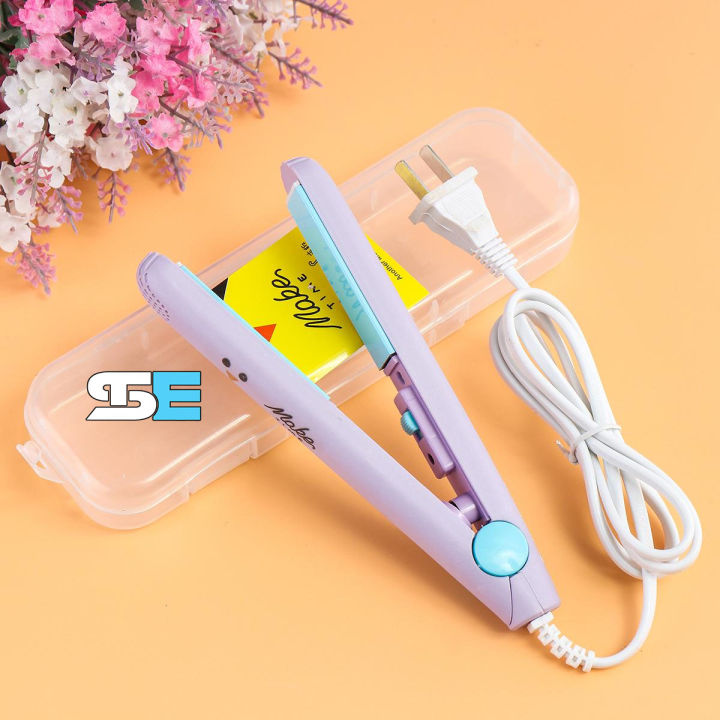 Mini Hair Straightener, Portable Ceramic Plate Flat Iron | Travel ...