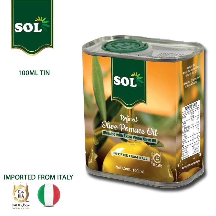SOL OLIVE OIL 100ML TIN | Daraz.pk