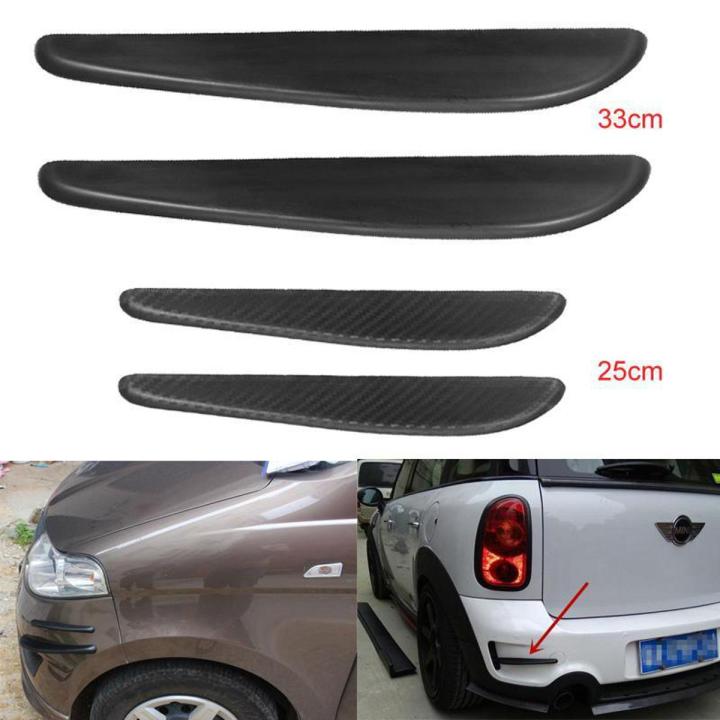 2x Car Bumper Protector Corner Guard Scratch Sticker Carbon Fiber ...